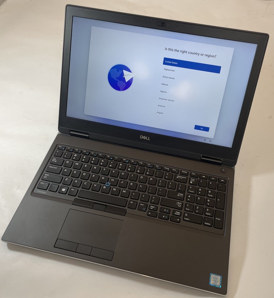 DELL PRECISION 7540 15" Laptop Core i7 9850H 32GB 500GB NVMe Windows 11 ...