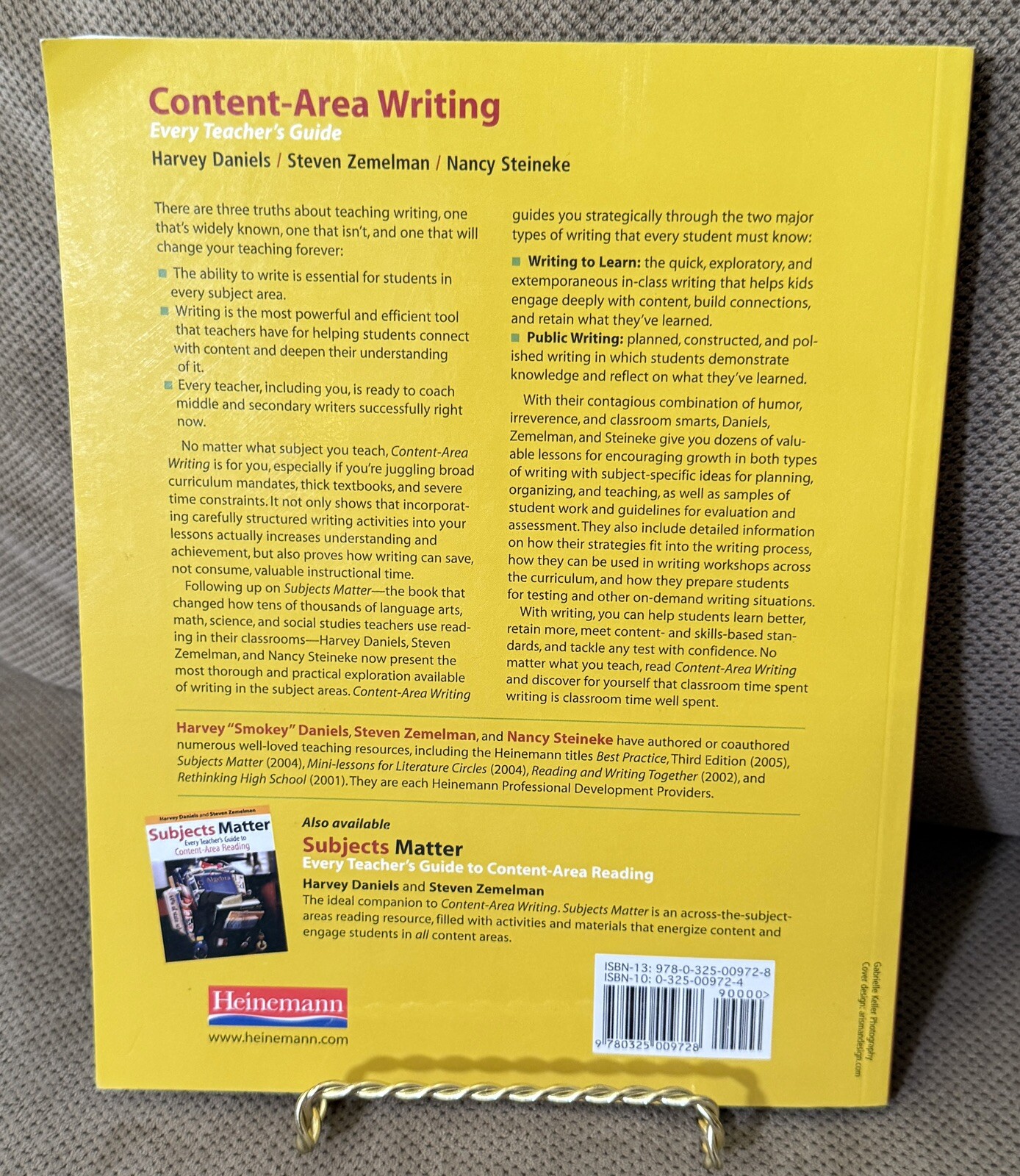 Content-Area Writing: Every Teacher's Guide [Paperback] 0325009724 ...