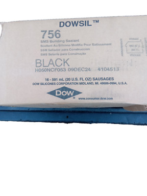 Dowsil 756 sms black sealant 20 oz sausages full case of 16 ~Rv's ...