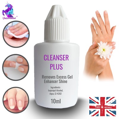 Nail CLEANER LIQUID Remove Inhibition Layer Cleanser Wipe Off Gel ...