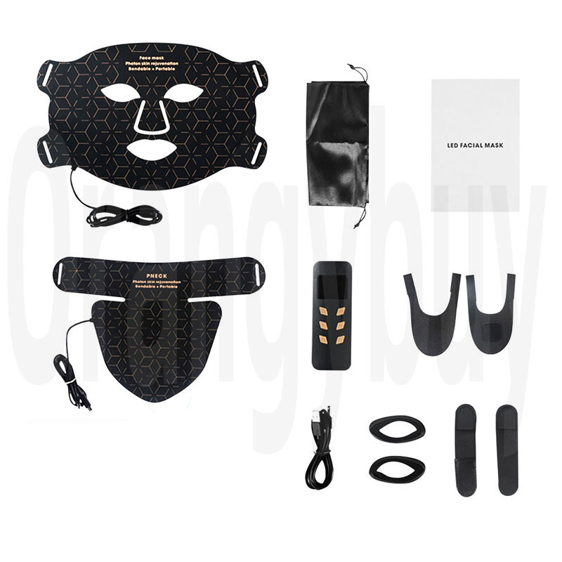 240 Lights Face Neck LED Mask Infrared Skin Care Skin Tightening Repair ...