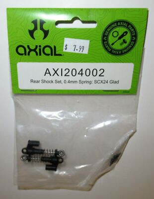 Axial Rear Shock Set, 0.4mm Spring: SCX24 Gladiator #AXI204002 | eBay