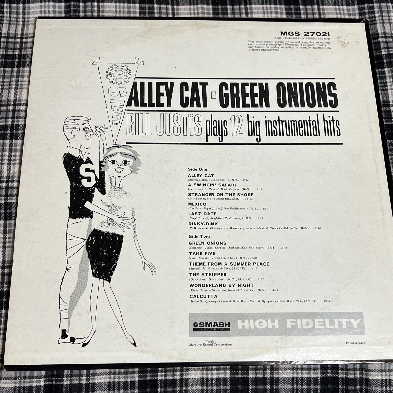 Bill Justis Plays 12 Big Instrumental Hits Record Album Vinyl LP | eBay