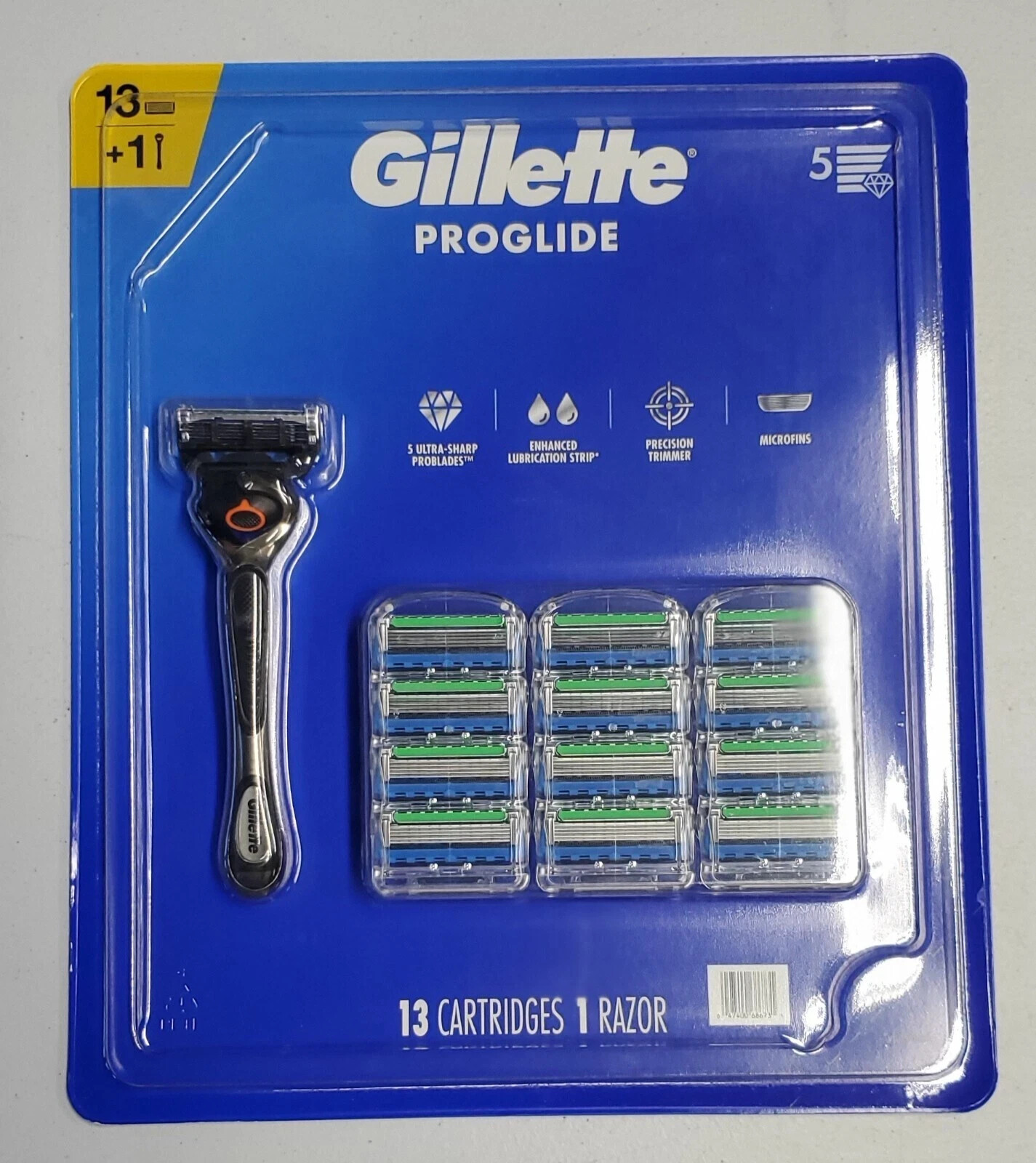 Gillette ProGlide Men's Razor -Pack of 13 Cartridges and 1 Razor ...