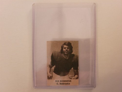 Rik Bonness University of Nebraska 1974 College Football CO Panel | eBay