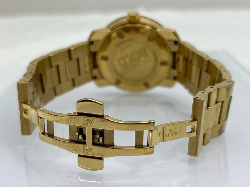 MOVADO BOLD 3600258 STAINLESS 42.5MM GOLD DIAL WATCH MB.01.1.34.6136 | eBay