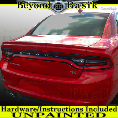 For 2011-2023 Dodge Charger 3Pc Factory Style Flush Mount Spoiler Wing ...