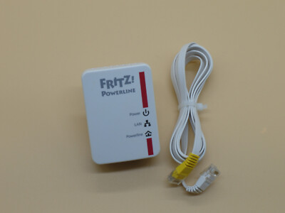 AVM FRITZ Powerline 510e Steckdosen Netzwerk LAN 500Mbps Adapter ...