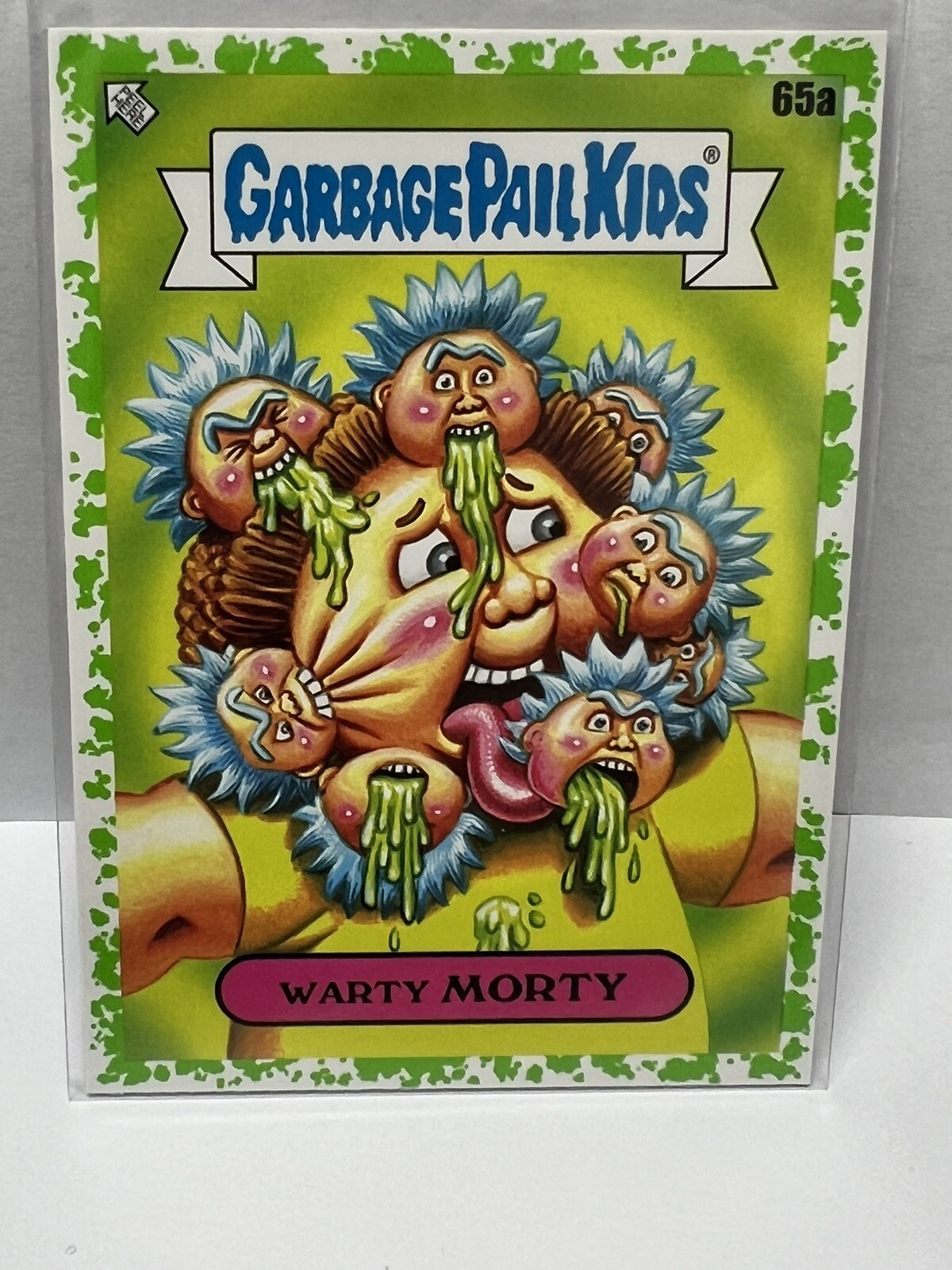 GARBAGE PAIL KIDS INTERGOOLACTIC MAYHEM GREEN BOOGER CARD 65a WARTY ...