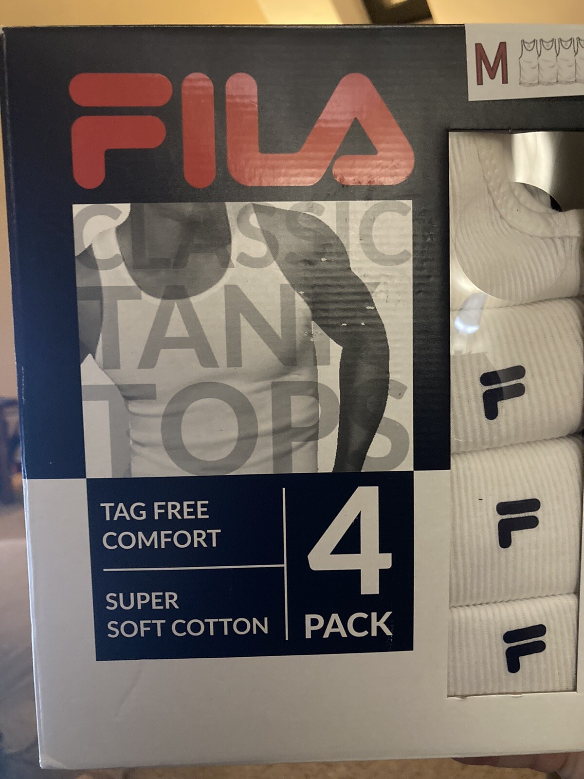 Fila Men's 4 Pack A-Shirts Size Medium (38-40) WITH TAGS for sale ...