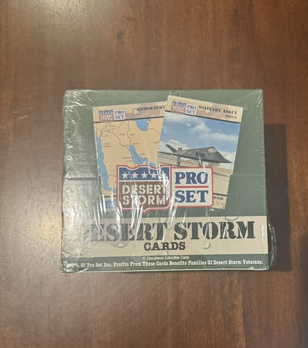 DESERT STORM Pro Set 1991 Factory Sealed BOX Of 36 Packs 10 Cards Each ...