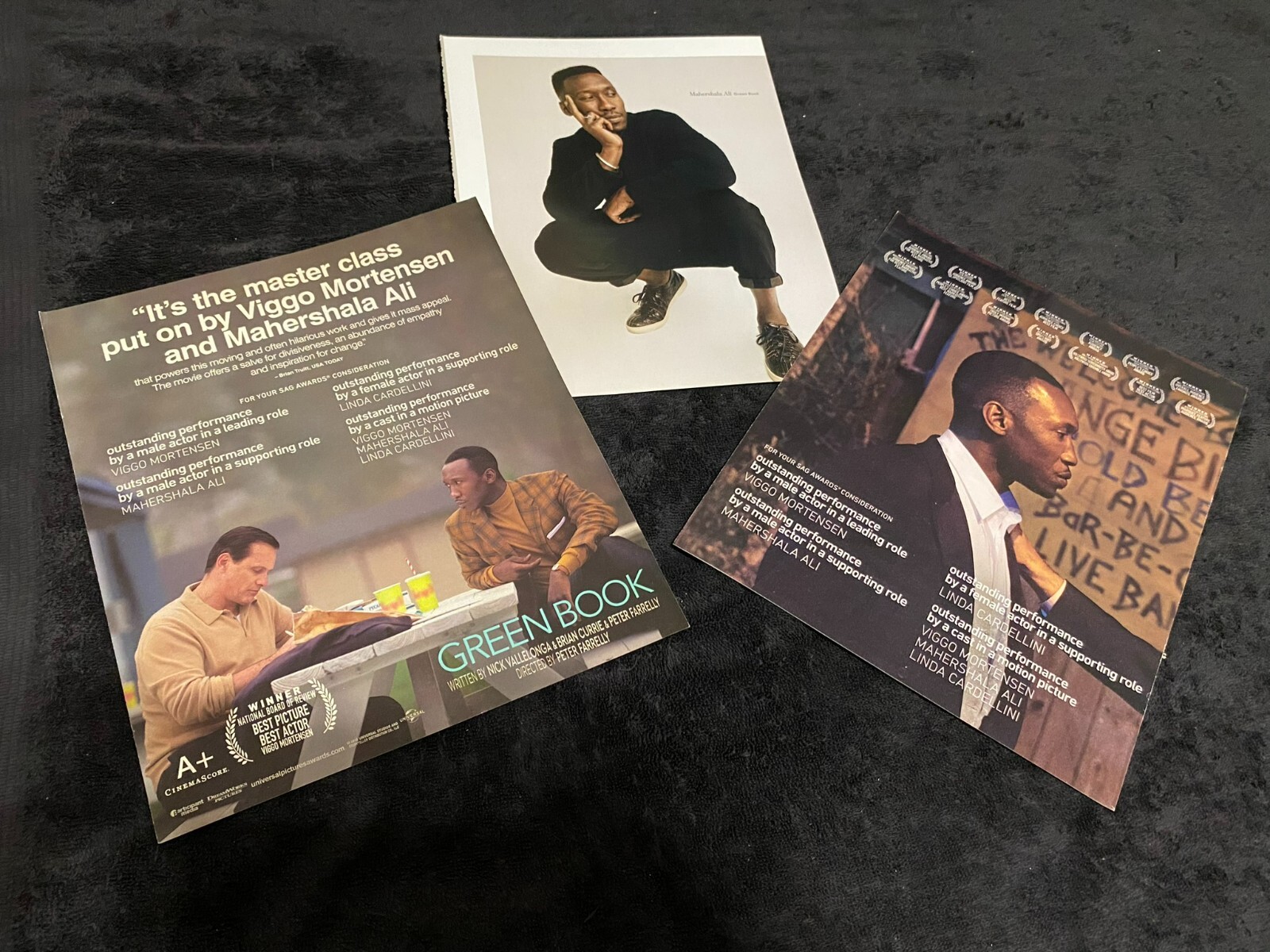 GREEN BOOK three 2018 Oscar ads Viggo Mortensen, Mahershala Ali Linda ...
