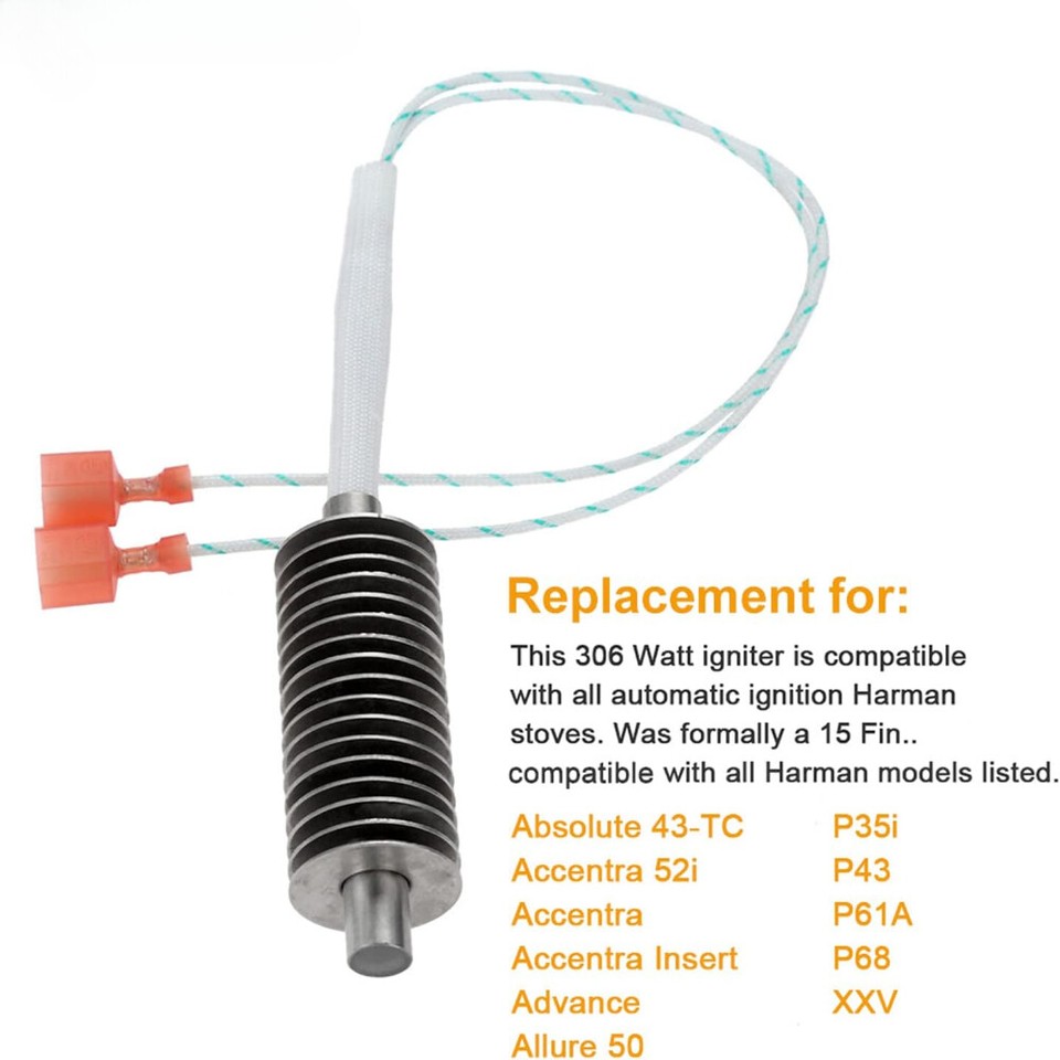 3-20-677200 Igniter for Harman P68, XXV, P43, P61 Pellet Stove, Harman ...