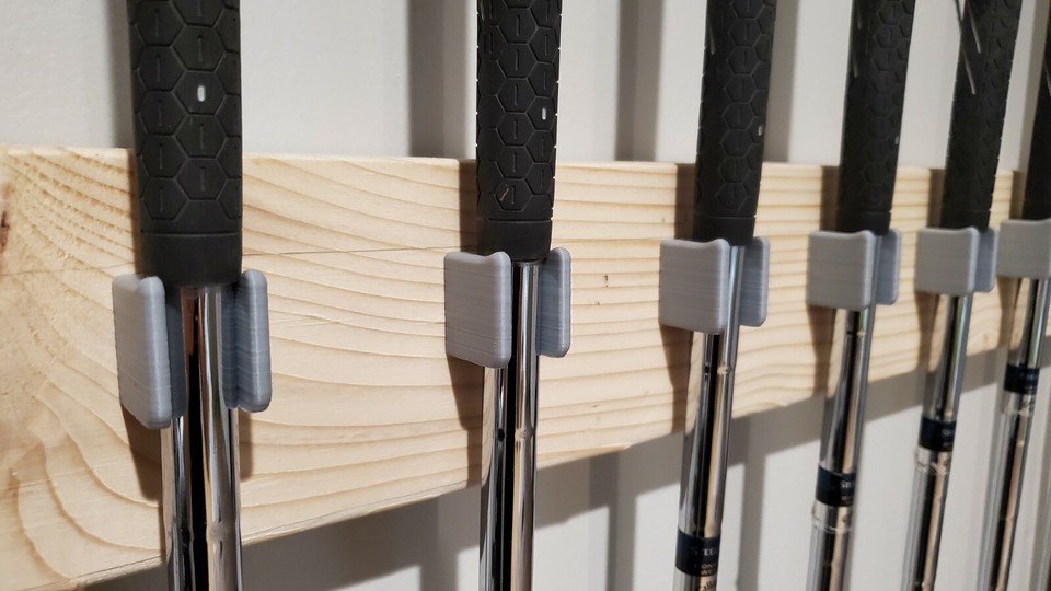 golf club wall holder 15 DIY set. golf club wall display. golf club ...