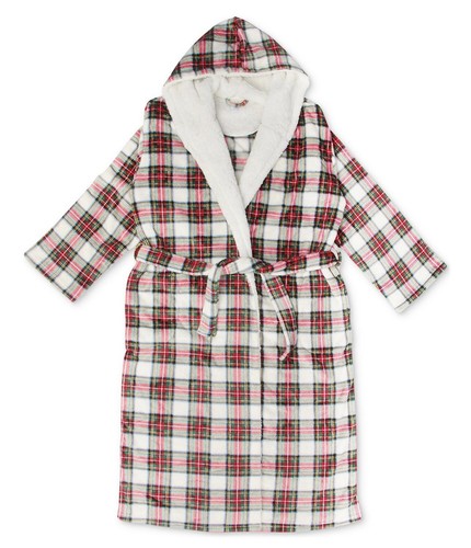 Macy’s Martha Stewart Collection Plaid Holiday Robe Unisex S/M | eBay