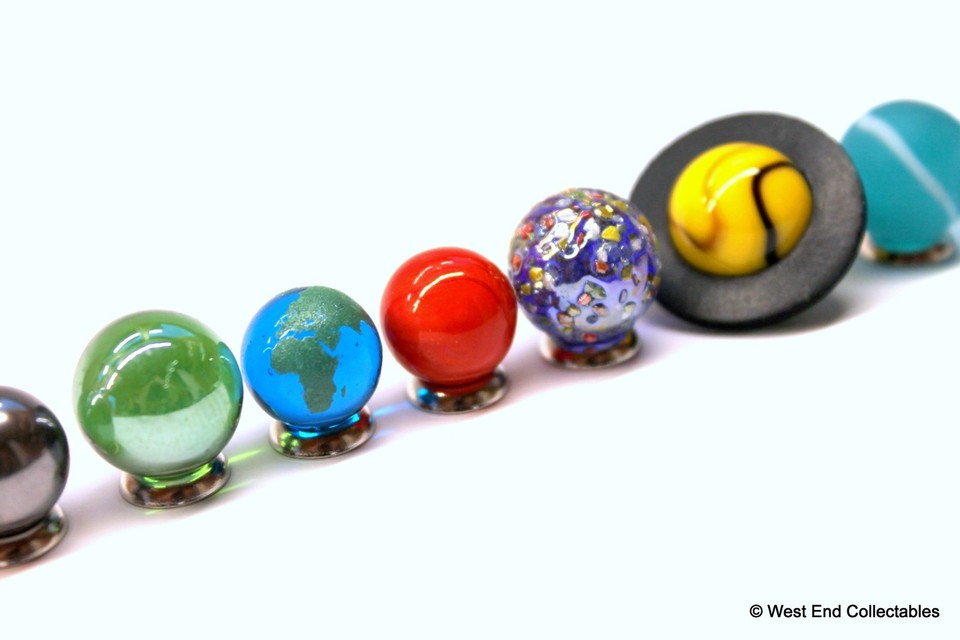 Solar System Planet Glass Toy Marbles Space Gift Present 14-22mm ...