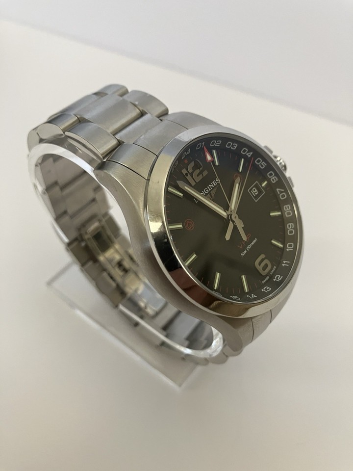 Longines Conquest V.H.P. GMT 43mm Men's Watch L3.728.4.56.6 | eBay