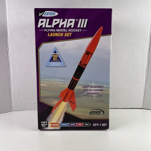 EST1427 Estes Alpha III Flying Model Rocket Launch Set Kit NEW | eBay