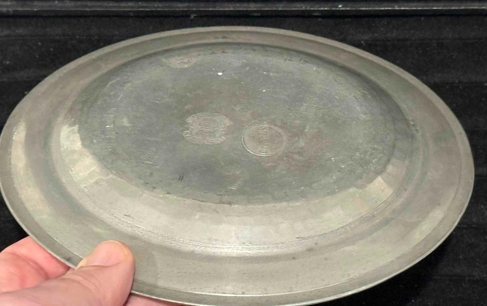 Antique English Pewter Plate, Thomas Compton, c. 1810 | eBay