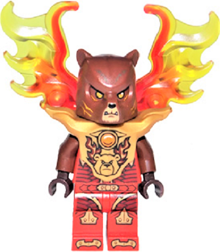 LEGO Legends of Chima BLADVIC - ARMOR BR'PLATE FLAME WINGS Minifig ...