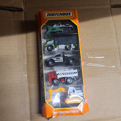Matchbox MBX Construction 1:64 Vehicles, Pack of 5 27084092950| eBay