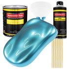 Restoration Shop Azure Blue Metallic Acrylic Enamel Gallon Kit, Auto ...