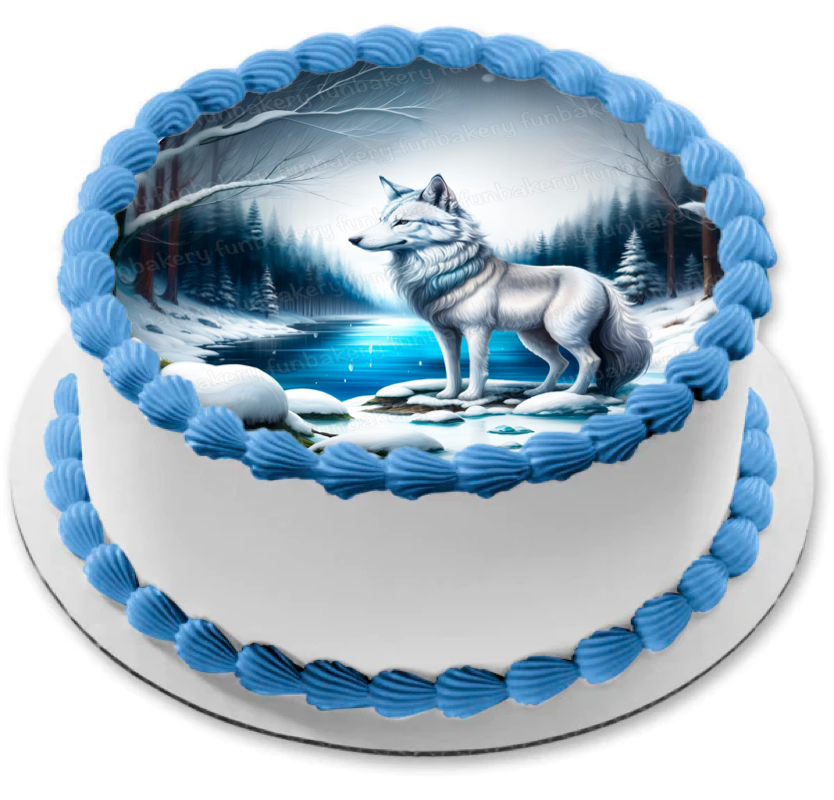 Wolve Wolf Cake Topper Party Decoration Edible Birthday Gift ...