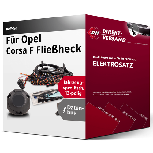 Für Opel Corsa F Fließheck Typ P2JO Elektrosatz 13polig spezifisch neu ...