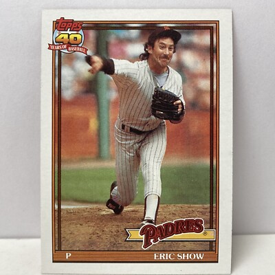1991 Topps #613 Eric Show Padres | eBay