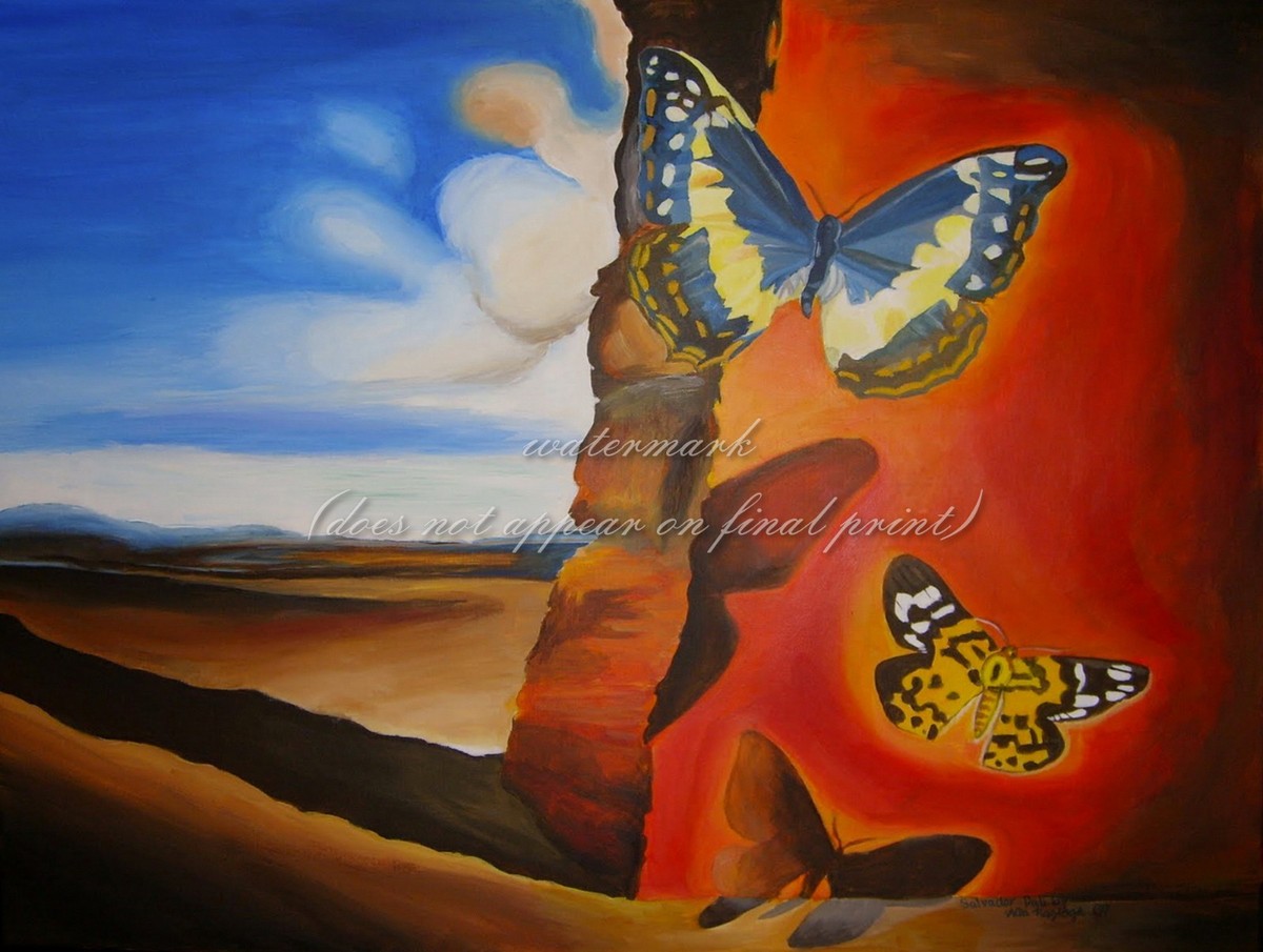 Salvador Dali Surrealism Butterfly