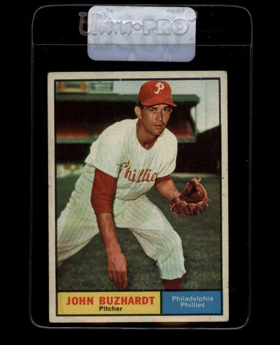 1961 JOHN BUZHARDT TOPPS #3 PHILLIES VG/EX #6826 | eBay