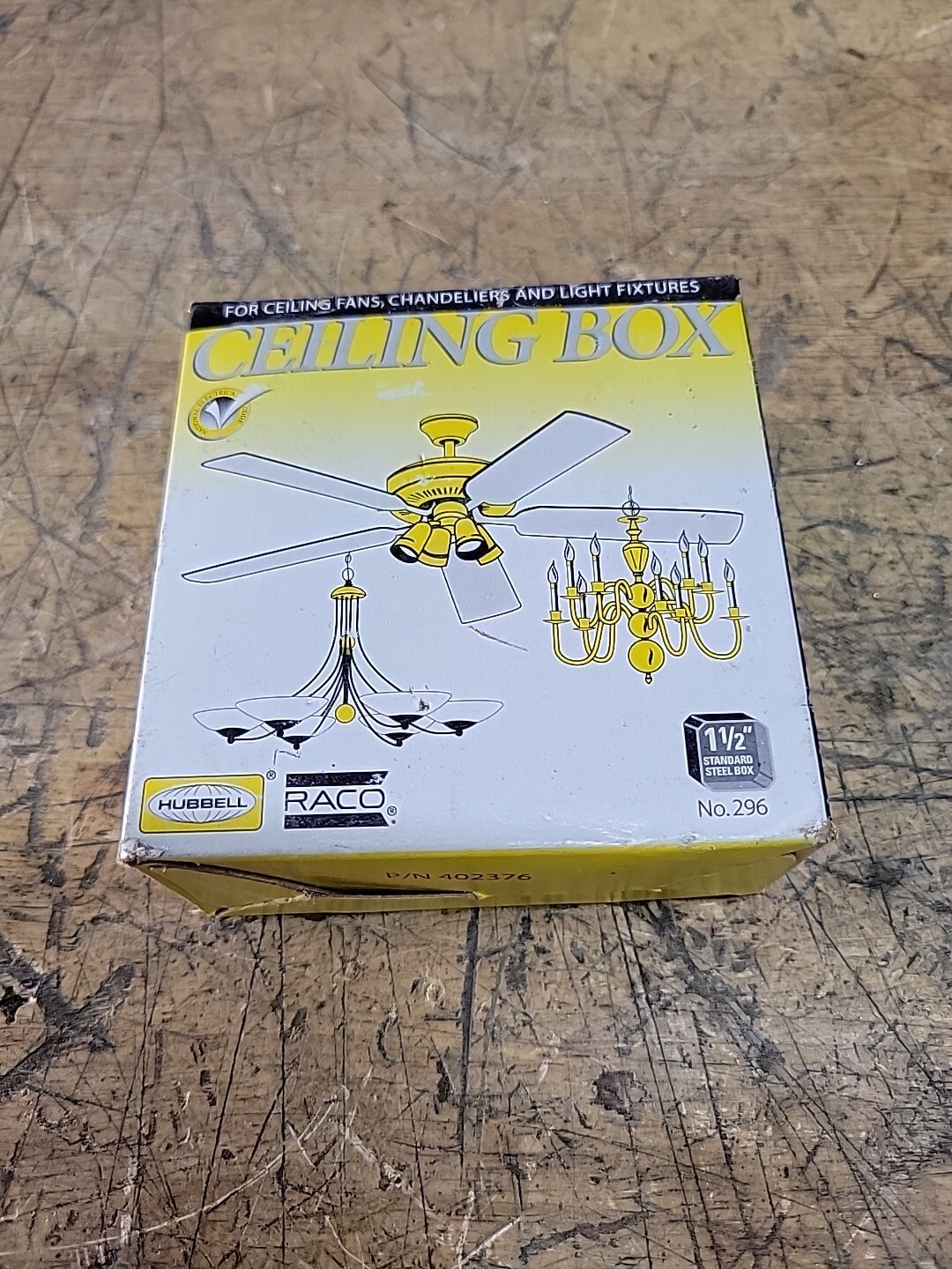 1-Hubbell Raco 296 Ceiling Fan Box Chandelier Box | eBay
