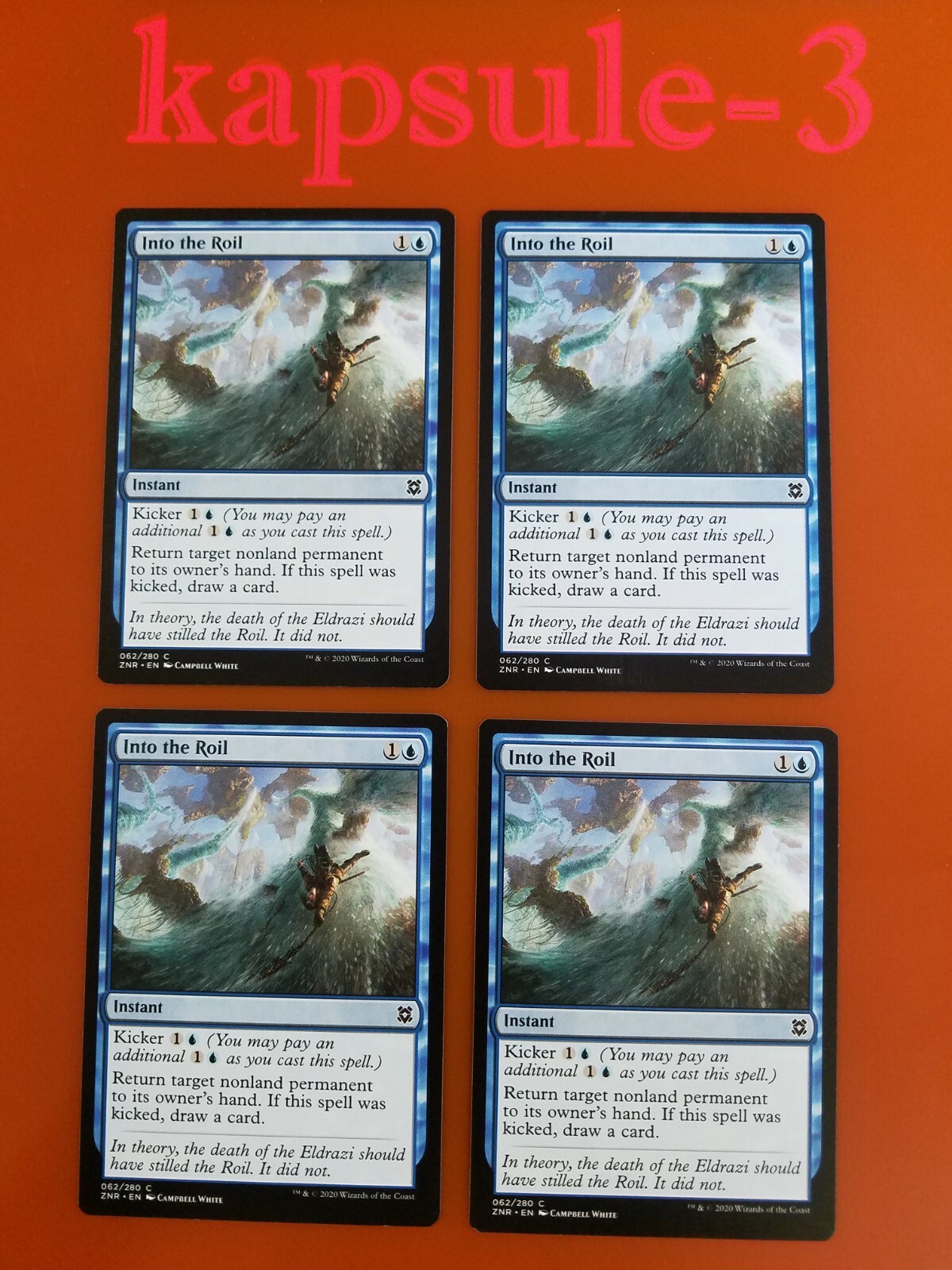4x Into the Roil | Zendikar Rising | MTG Magic Cards | eBay