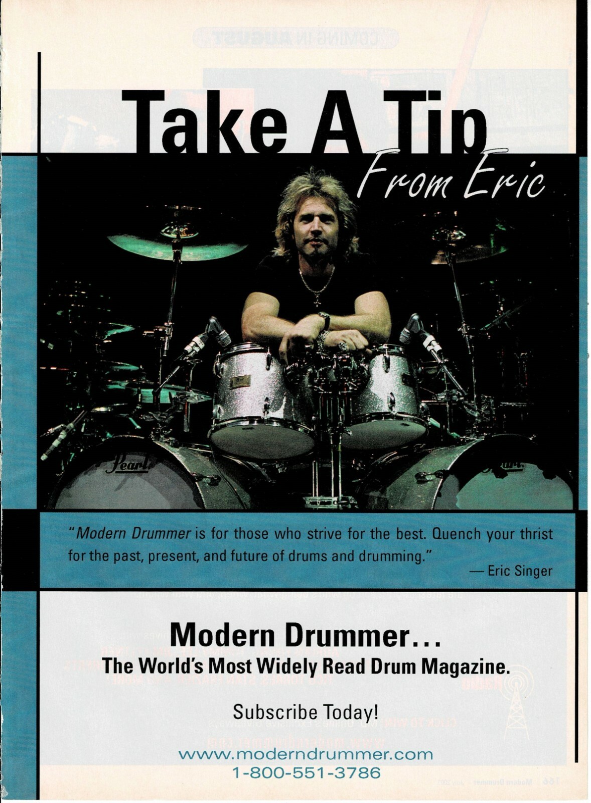 MODERN DRUMMER AD - ERIC SINGER of KISS - 2003 Print Advertisement | eBay