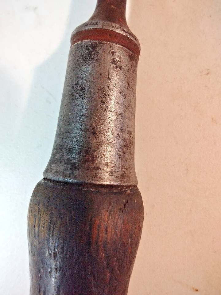 USA Bridgeport Flathead Tip Wood Round Grip Handle 8.75 inch ...