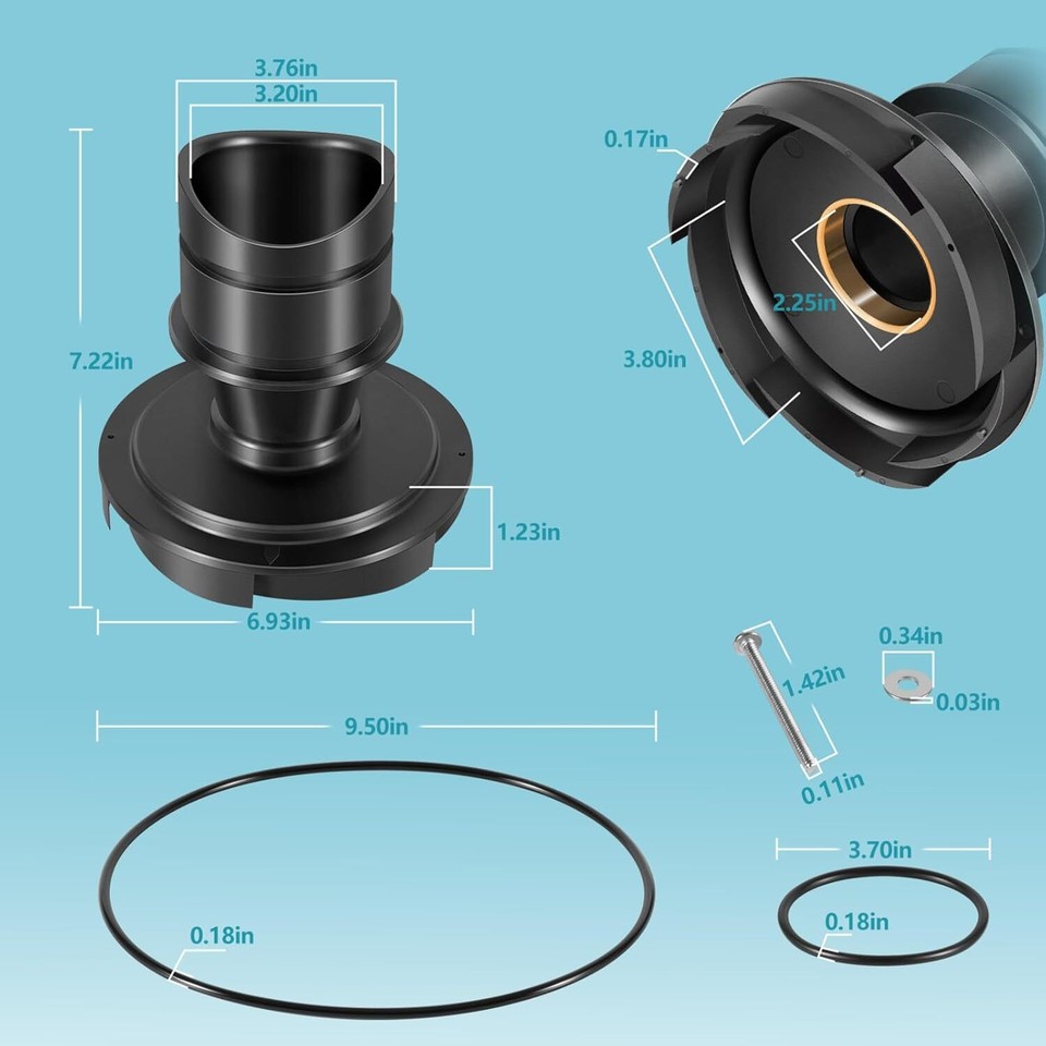 Diffuser w/ O-Ring & Hardware Kits R0445400 for Zodiac Jandy ePump ...