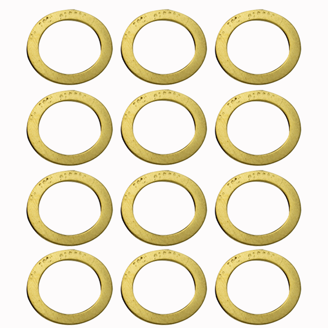 Agraffe Shimming Washers Solid Thin Brass For Grand Pianos - Set Of 12 ...