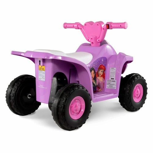 Girls Pink Princess Ride On 4 Wheeler ATV Indoor Outdoor Moana Tangled ...