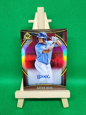 2023 Bowman Chrome Invicta Auto XAVIER ISAAC - RED REFRACTOR RC #’d 4/5 ...