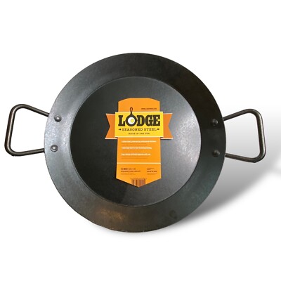 Lodge 15" Carbon Steel Paella Pan - Made In USA | eBay