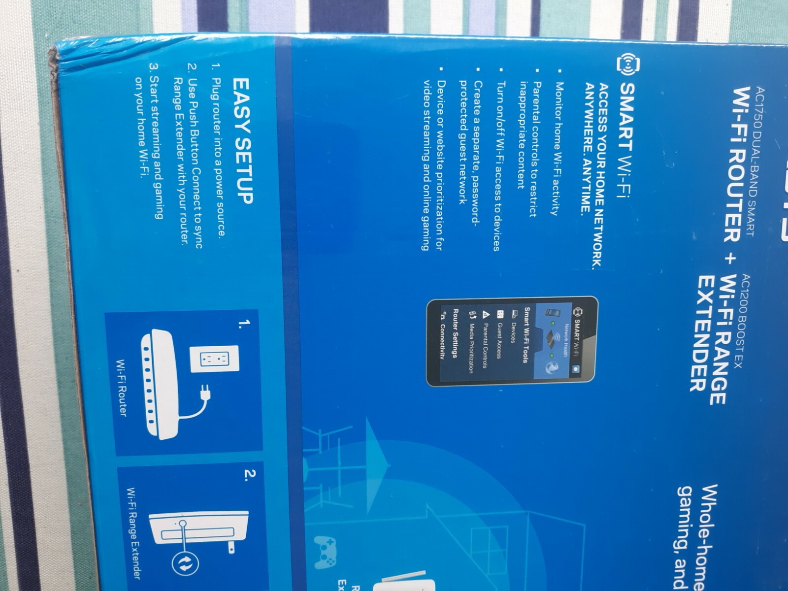 NEW Linksys F5Z0636 All-in-One WiFi Solution w/ AC1750 Router & AC1200 ...