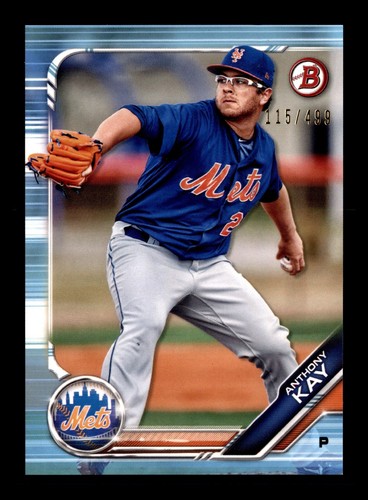 2019 Bowman Prospects Sky Blue #BP108 Anthony Kay /499 New York Mets ...