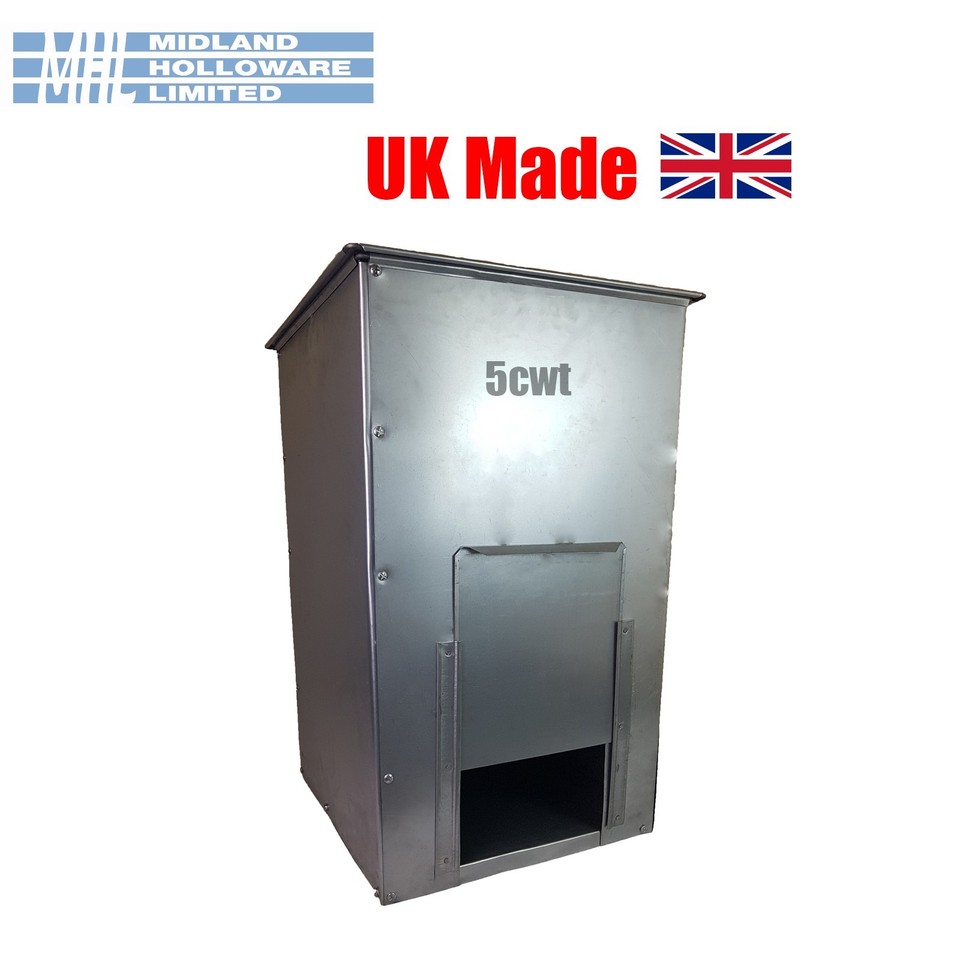 Galvanised Steel Metal Coal Bunker Coal Fuel Storage 3cwt, 5cwt & 10cwt ...