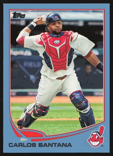 2013 Topps #141 Carlos Santana Blue | eBay