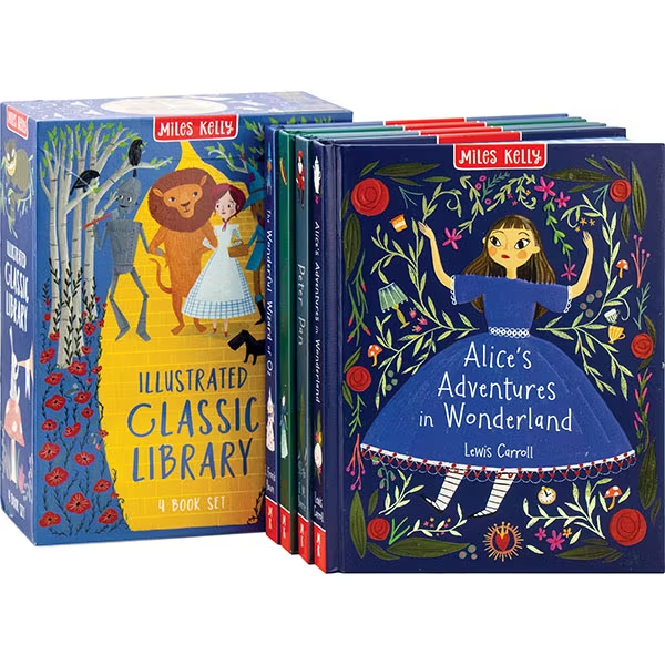 NEW Illustrated Classic Library 4 Books Collection Slipcase Children's ...