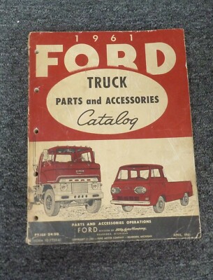 1961 Ford C800 C850 C950 C1000 C1150 Tilt Cab Truck Parts Catalog ...