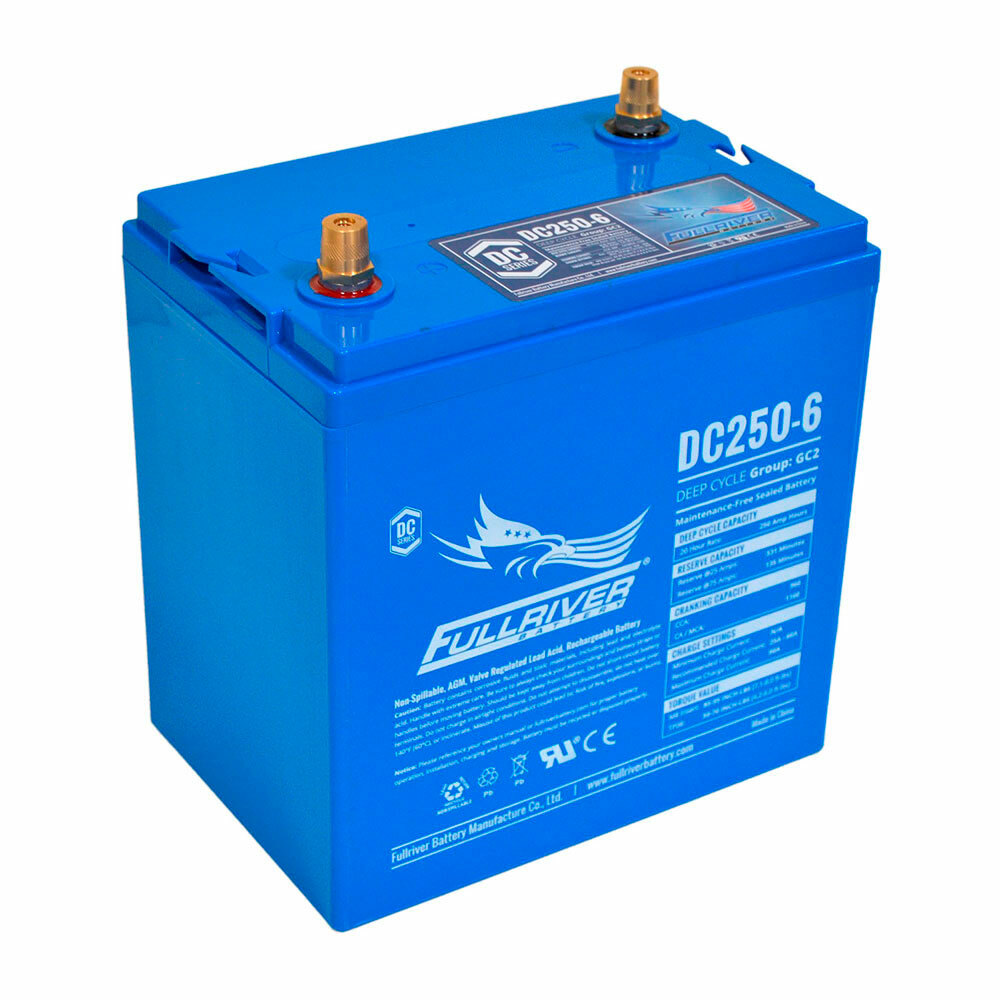 DC250-6 Fullriver Full Force AGM Deep Cycle Batteries 250AH/6V Marine ...