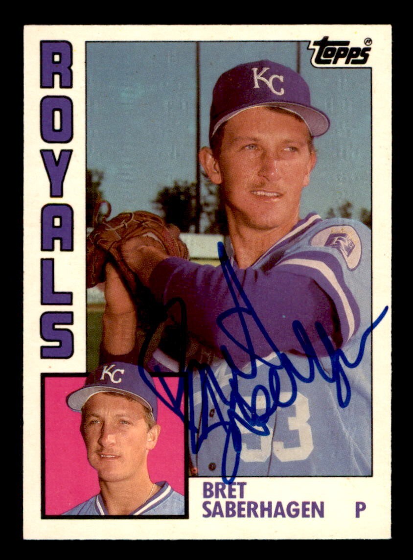1984 Topps Traded Baseball #104 Bret Saberhagen Signed Autograph (No ...