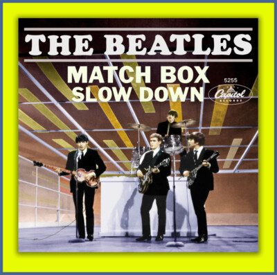The Beatles- Matchbox b/w Slow Down 45 Picture Sleeve #3- Record Not ...