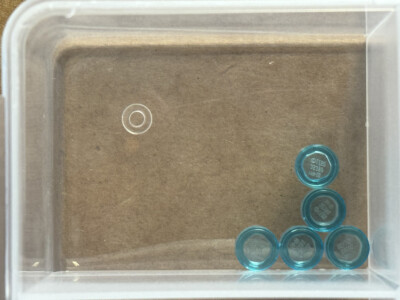 LEGO Parts - Trans-Light Blue Tile, Round 1 x 1 - No 98138 - QTY 5 | eBay